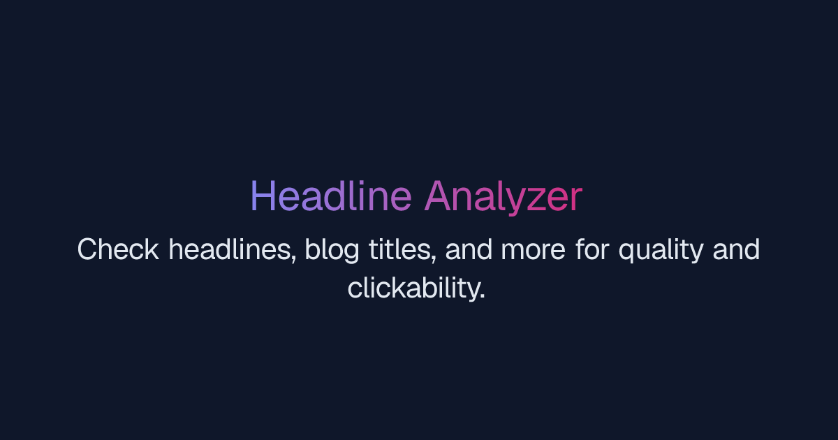 Free AI Headline Analyzer | Easy-Peasy.AI