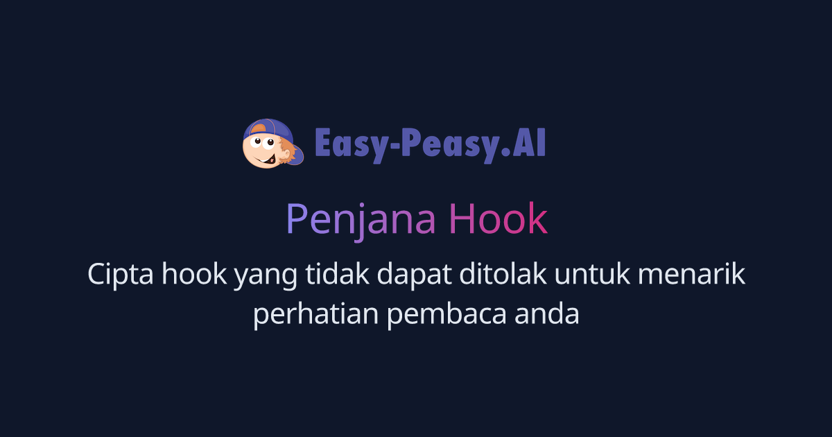 Penjana Hook | Easy-Peasy.AI