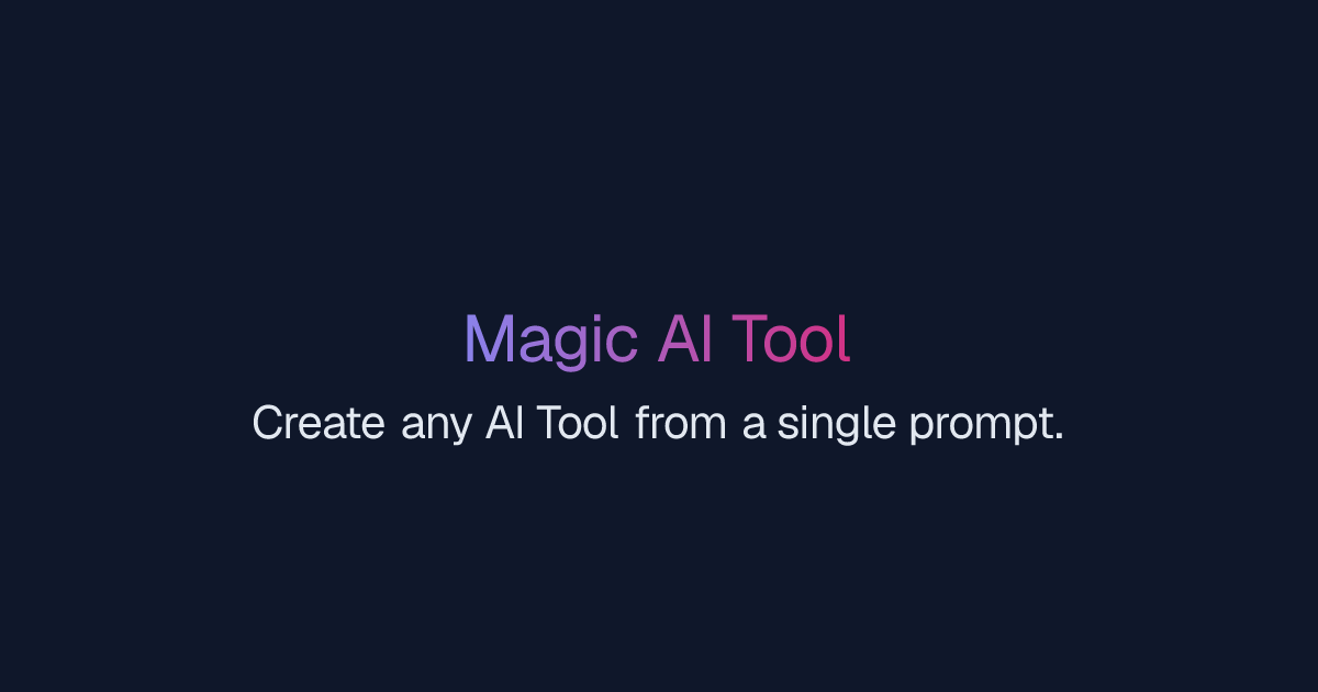 AI Magic AI Tool | Easy-Peasy.AI