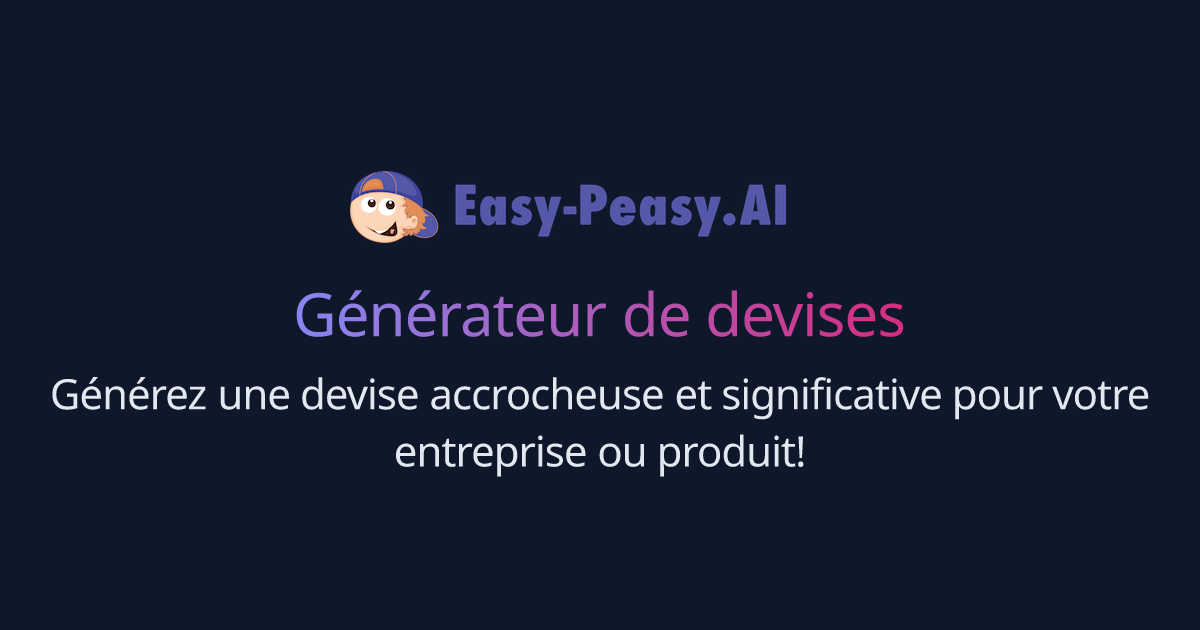 Générateur de devises | Easy-Peasy.AI