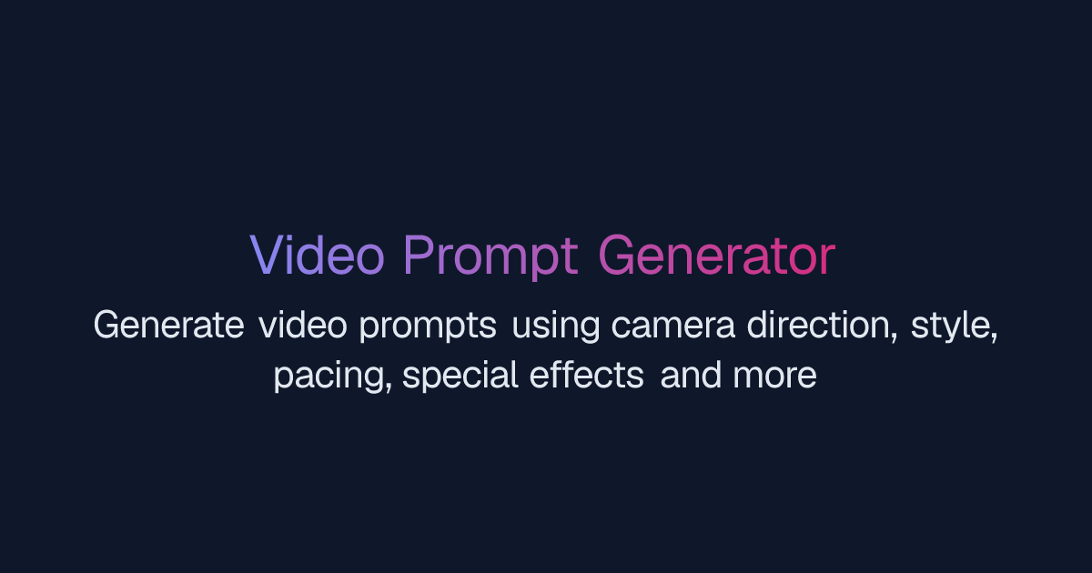 Free AI Video Prompt Generator | Easy-Peasy.AI