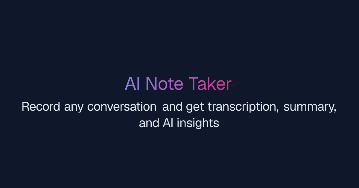 Free AI Note Taker | Easy-Peasy.AI