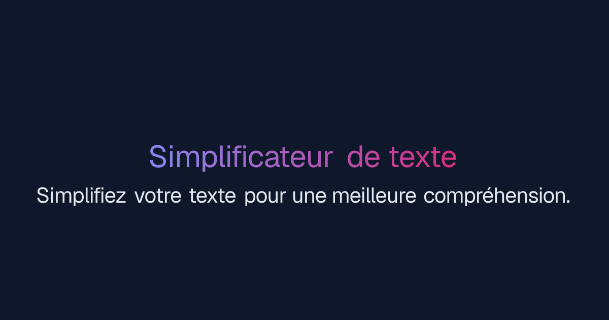 Simplificateur de texte | Easy-Peasy.AI