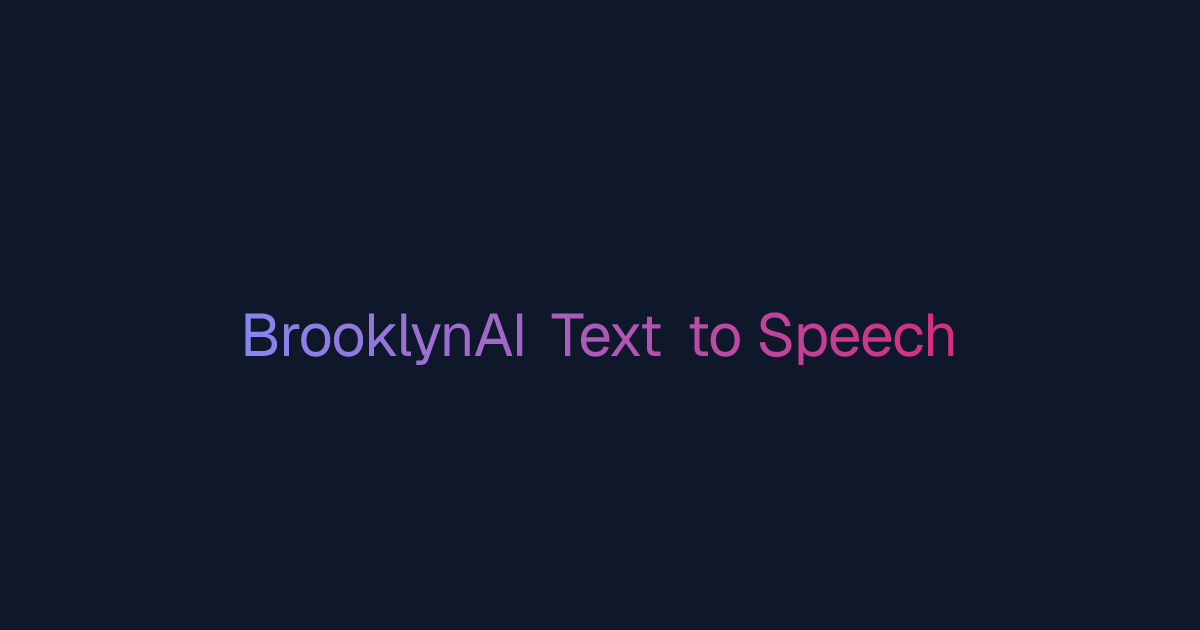 Brooklyn Accent Text-to-Speech | AI Voice Generator Online | Easy-Peasy.AI
