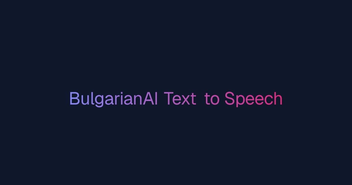 Bulgarian Text-to-Speech | AI Voice Generator Online | Easy-Peasy.AI
