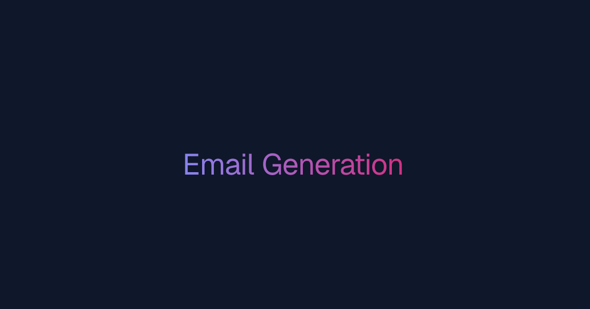 Free AI Email Generation | Easy-Peasy.AI