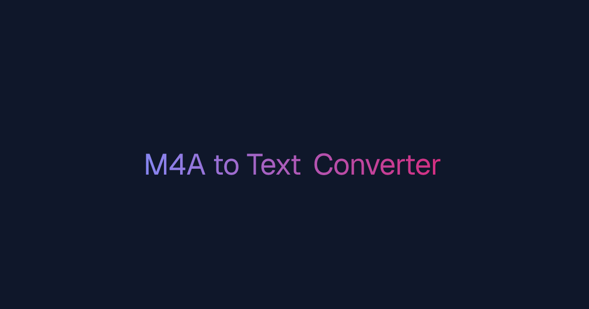 M4A to Text Converter - Transcribe M4A to Text Online | Easy-Peasy.AI ...