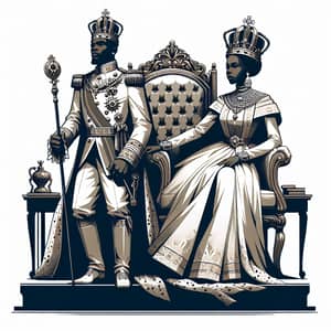 Ancient Powerful Black African Dynasties: Royal King & Queen with ...