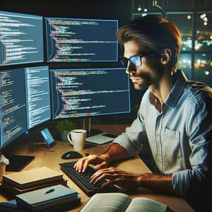 Experienced Software Developer Crafting Code | Programming Visualization | AI Art Generator ...