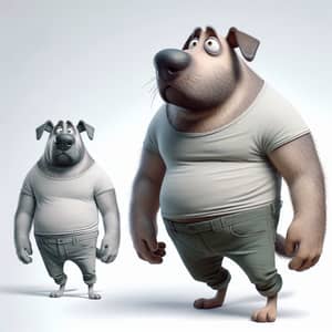 Dog-Human Hybrid Illustration | Labrador Retriever Character Design ...