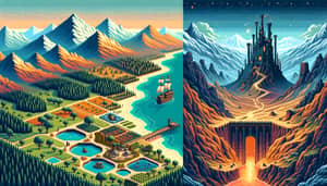 Pixel Art Adventure: Diverse Environments in Top-Down View | AI Art ...