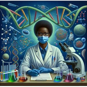 Protein Biochemistry Illustration: Exploring Molecular Structures | AI ...