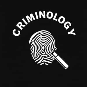 Black and White Criminology Logo Design | AI Art Generator | Easy-Peasy.AI