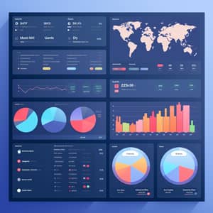Aesthetically Pleasing Analytical Dashboard with Varied KPI Charts and ...