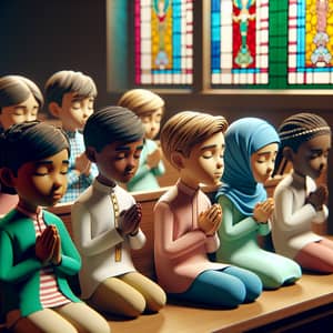 Children from Varied Cultures Sharing Religious Stories | AI Art ...