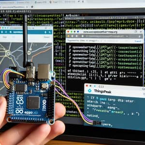 ESP32 HTTP GET with Arduino IDE for OpenWeatherMap & ThingSpeak | AI Art Generator | Easy-Peasy.AI