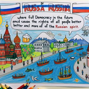 Economic Future of Russia in 2050 | AI Art Generator | Easy-Peasy.AI