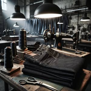 Handcrafted Dark Raw Denim Jeans | Craftsmanship in Focus | AI Art ...