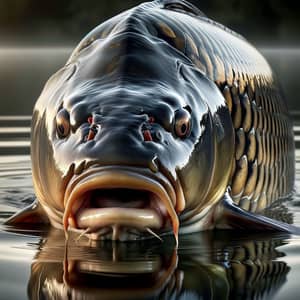 Angry Barbel Fish Illustration | Nature's Fierce Defender | AI Art ...