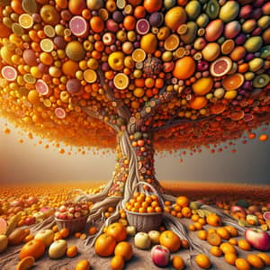 Human Form Tree with Fruits - Natural Wonder | AI Art Generator | Easy ...