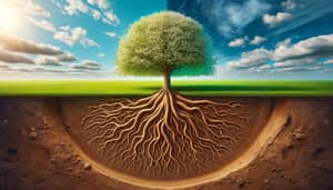 Detailed Realistic Tree Image | Green Leaves & Bark Texture | AI Art ...