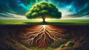 Stunning Tree and Root System in Hyper-Realistic Art | AI Art Generator ...