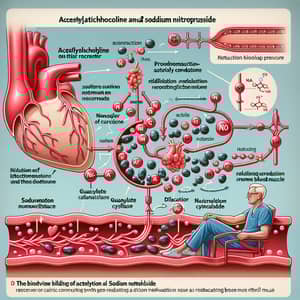 Acetylcholine & Sodium Nitroprusside Action Diagram | AI Art Generator ...