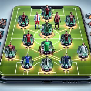 Best Mobile Soccer Line-Up | Perfect Match | AI Art Generator | Easy ...