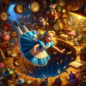 Alice in Wonderland: A Fantasy Adventure | AI Art Generator | Easy-Peasy.AI