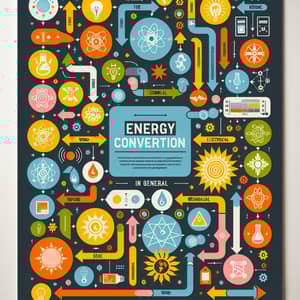 Simple Energy Conversion Explained Poster | AI Art Generator | Easy ...