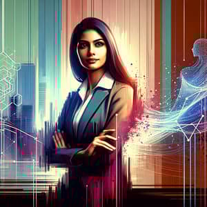 Catchy Stock Trading Avatar: Confident South Asian Woman in Markets ...