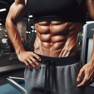 Sculpted Six-Pack Abs | Defined Abdominal Muscles Artwork | AI Art ...