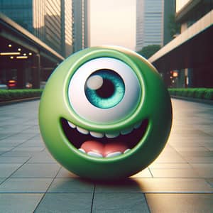 Realistic Mike Wazowski Human Representation | AI Art Generator | Easy ...