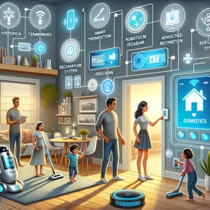 Futuristic Smart Home: A Glimpse into Tomorrow | AI Art Generator | Easy-Peasy.AI
