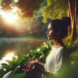 Achieving Inner Peace: A Serene Landscape Symbolizing Tranquility and ...