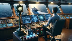 Advanced Vessel Navigational Bridge with AI Technology | AI Art ...
