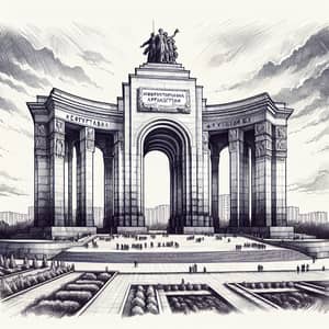 Motherland Mother Sketch in Volgograd Hand Drawing | AI Art Generator ...