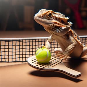 Dragon Playing Tennis: Power on the Court | AI Art Generator | Easy ...