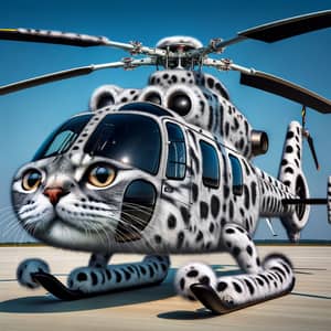 Unprecedented Helicopter Cat Spectacle: City Awe | AI Art Generator | Easy-Peasy.AI