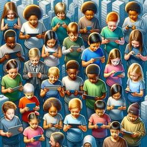 Generasi Alpha: Embracing Technology with Diverse Children | AI Art ...
