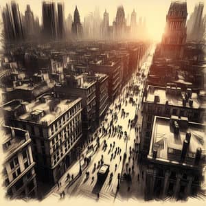 Fact-Based Documentary Style | City Life Street Scene | AI Art ...