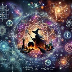Quantum Physics Meets Witchcraft: A Digital Fantasy | AI Art Generator ...