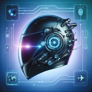 Futuristic AI-Powered Motorcycle Helmet | AI Art Generator | Easy-Peasy.AI