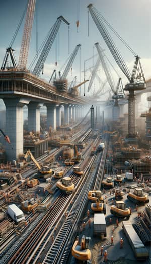 Large Construction Site Model with Remote-Controlled Construction ...