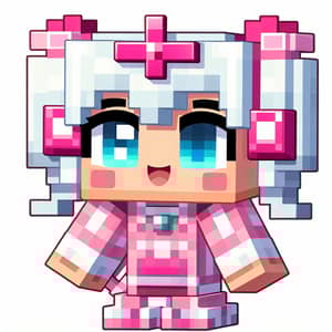 Futuristic Steampunk Character Art with Pink Hair | AI Art Generator ...