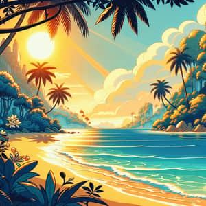 Nighttime Beach Fiesta with White-Clad Friends, Disney Pixar Style | AI ...