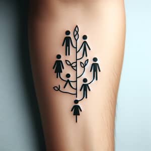 Minimalist Family Tattoo Design Ideas | AI Art Generator | Easy-Peasy.AI