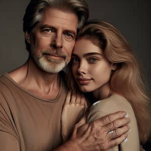 Platonic Hug: American Husband & Australian Sister | AI Art Generator ...