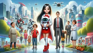Futuristic City Cinematic Poster Design | AI Art Generator | Easy-Peasy.AI