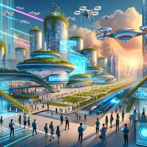Futuristic University Campus: Innovation Awaits | AI Art Generator ...